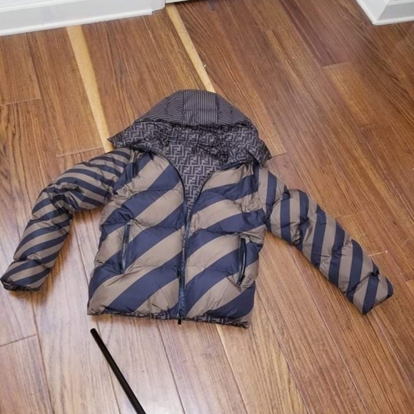 Fendi | Jackets & Coats | Fendi Nylon Reversible Down Jacket | Poshmark